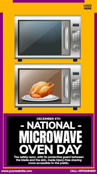 Microwave Oven Ad Template | PosterMyWall