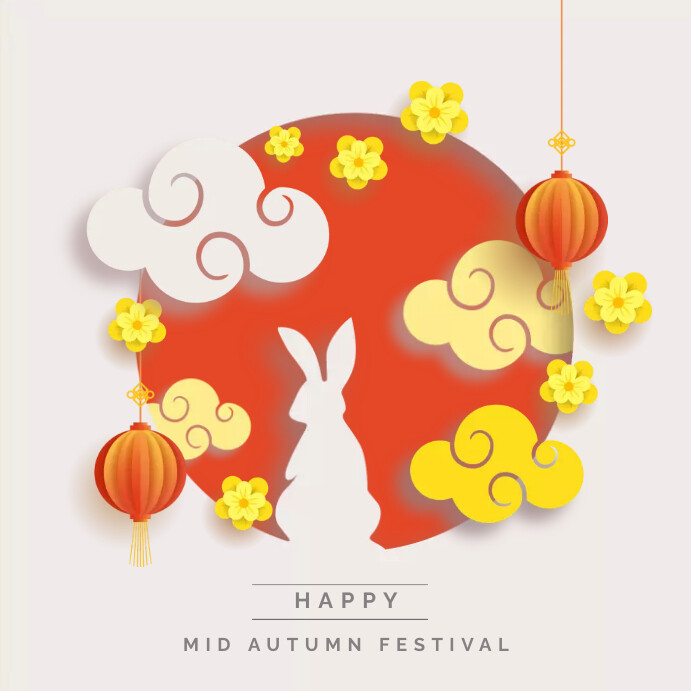 Mid Autumn Festival Social Media Post Templat Template | PosterMyWall