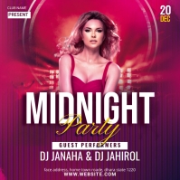 Mid night party Template | PosterMyWall