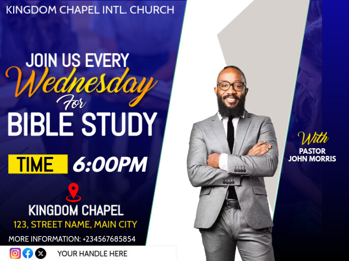 mid week bible study Template | PosterMyWall