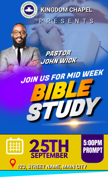 mid week bible study Template | PosterMyWall