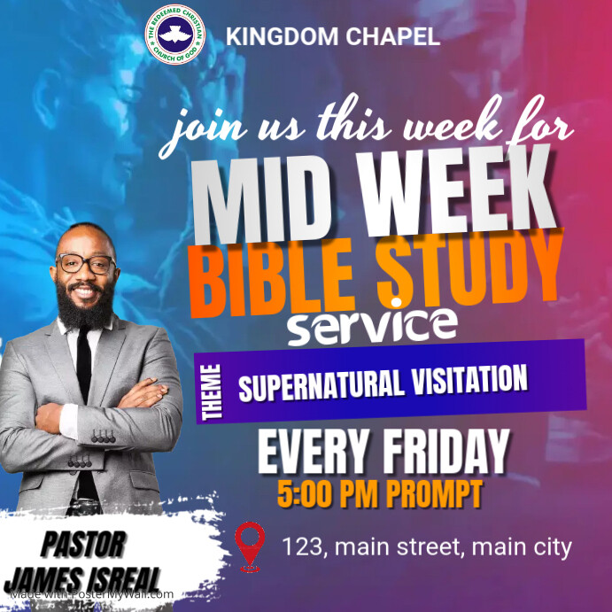 Copy of mid week bible study | PosterMyWall