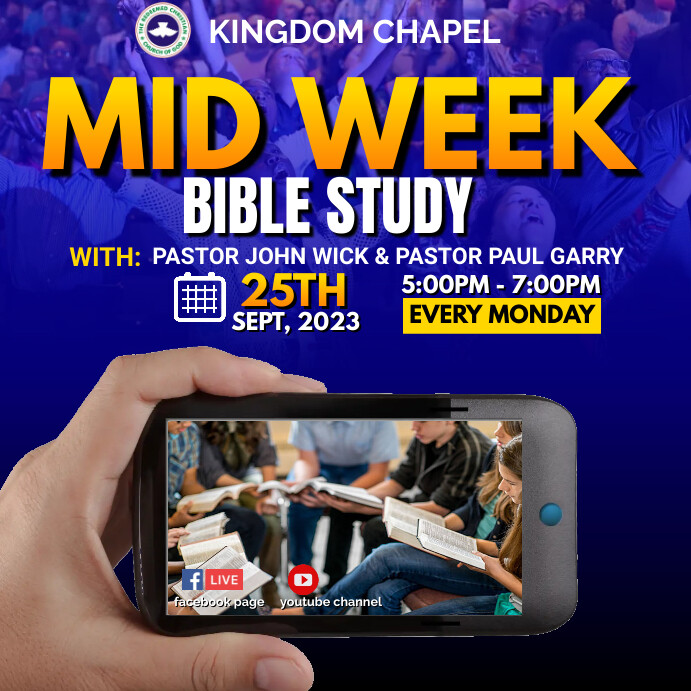 Copy of mid week bible study | PosterMyWall