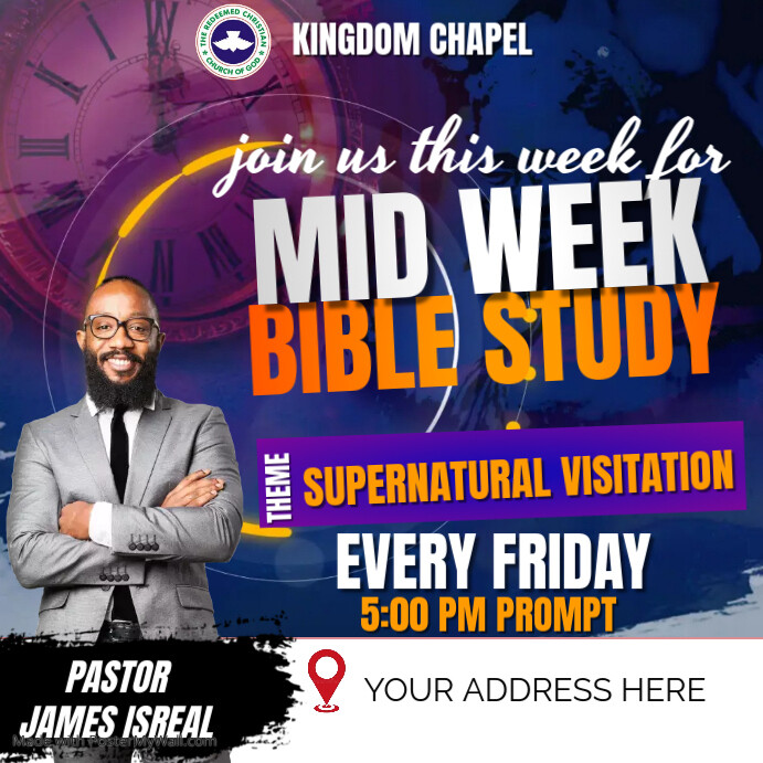 mid week bible study Modelo | PosterMyWall