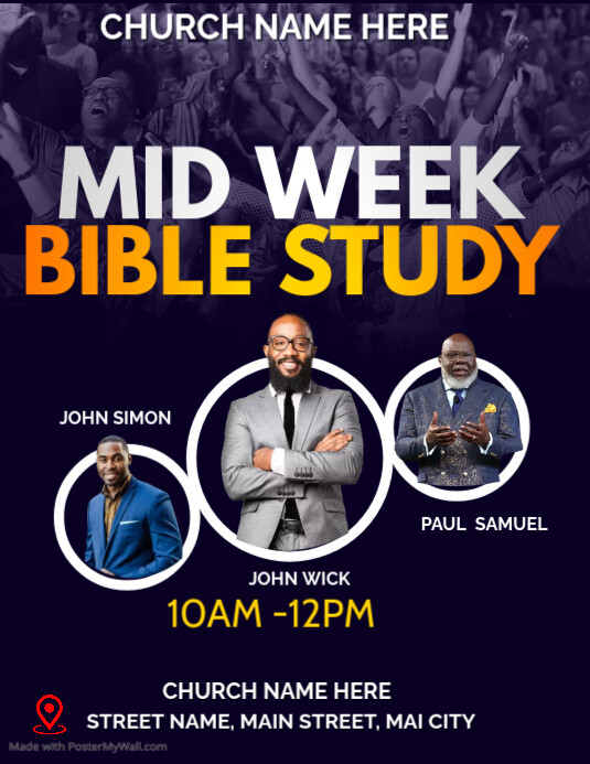 mid week bible study Template | PosterMyWall