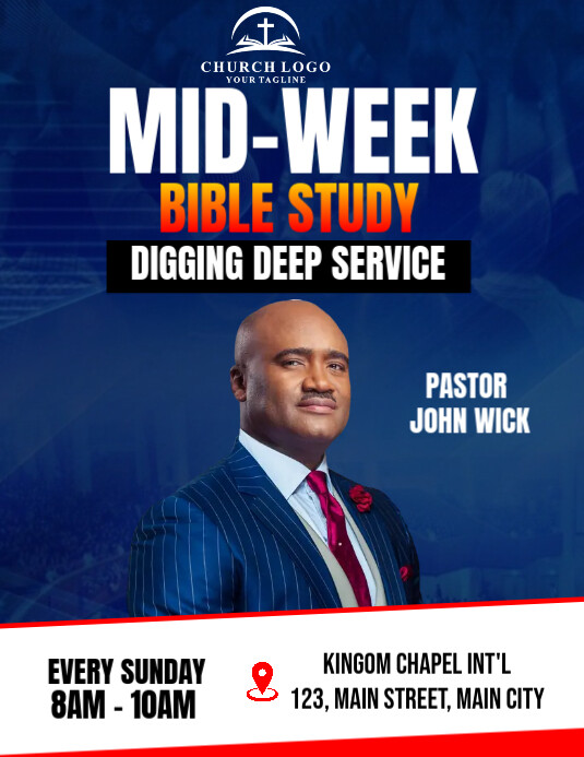 Copy of mid week bible study | PosterMyWall