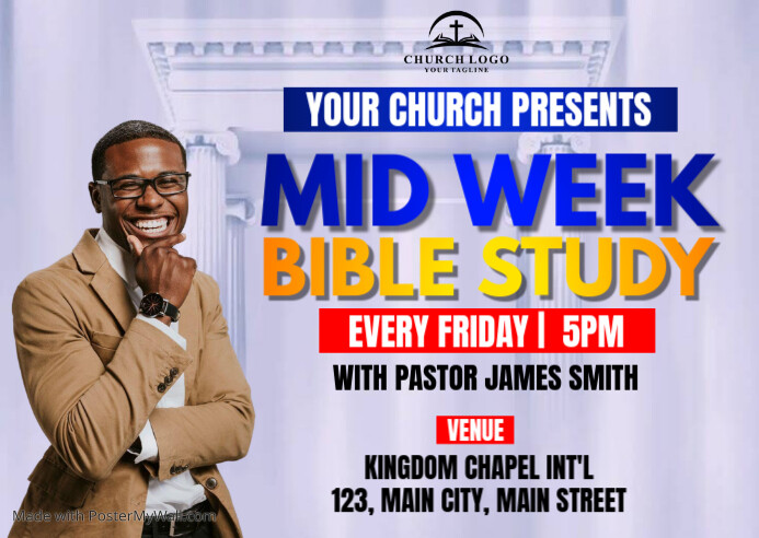 mid week bible study Template | PosterMyWall