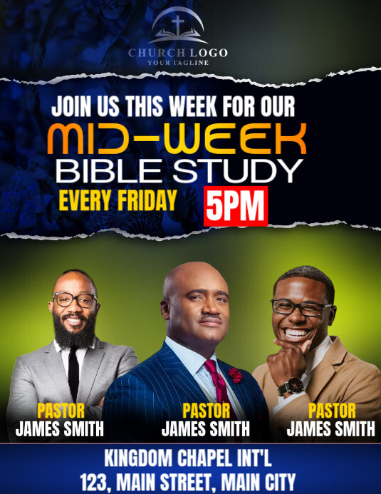 Copy of mid week bible study | PosterMyWall