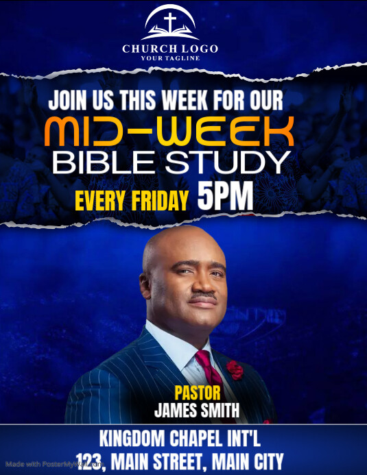Copy of mid week bible study | PosterMyWall