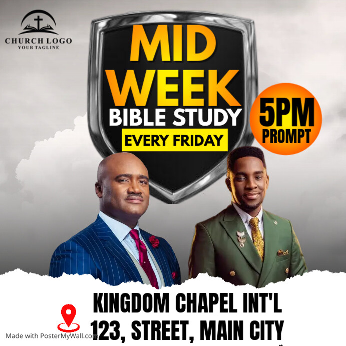 Copy of mid week bible study | PosterMyWall