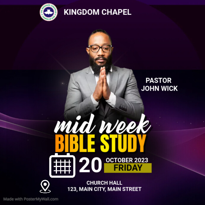 Copy of mid week bible study | PosterMyWall