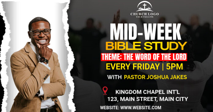 mid week bible study Template | PosterMyWall