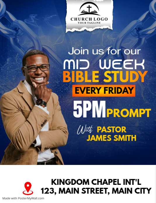 Copy of mid week bible study | PosterMyWall