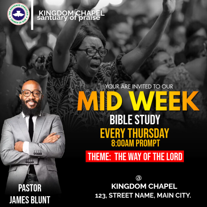 mid week bible study Template | PosterMyWall