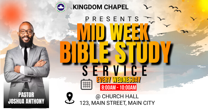 Copy of mid week bible study | PosterMyWall
