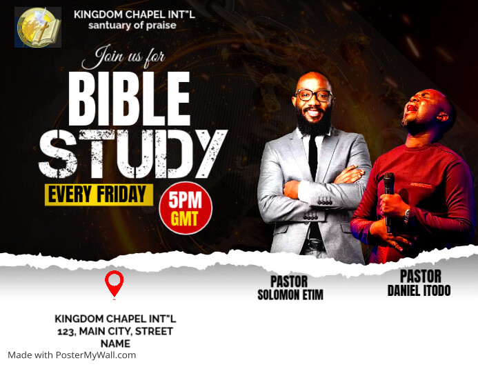 MID WEEK BIBLE STUDY FLYER Template | PosterMyWall