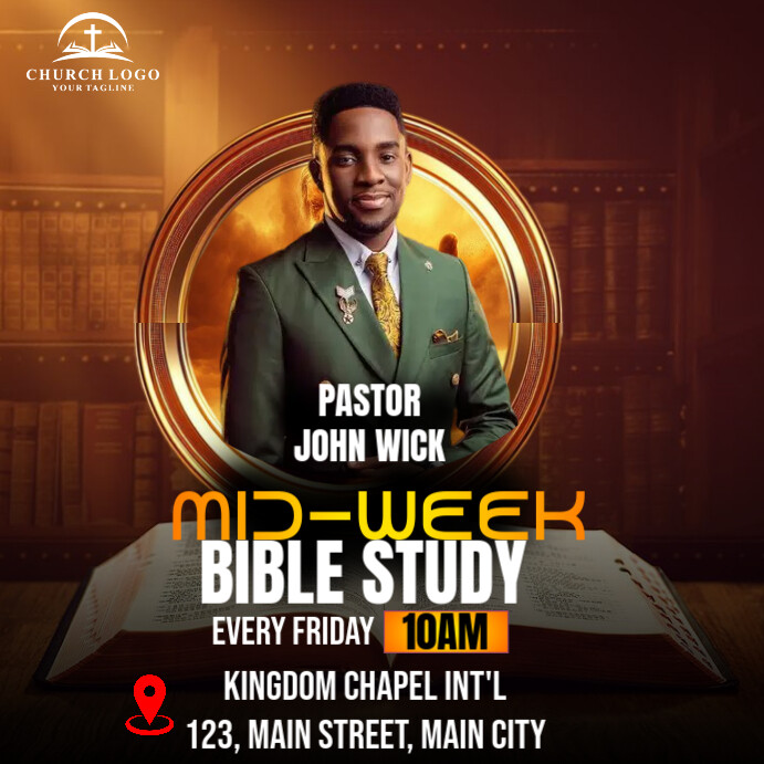Copy of mid week bible study flyer | PosterMyWall