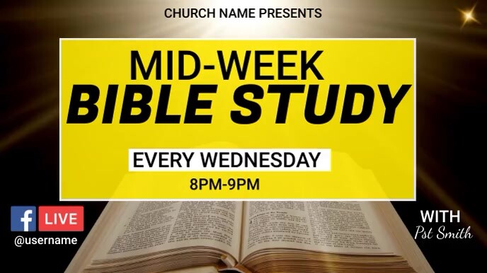 mid week bible study Template | PosterMyWall