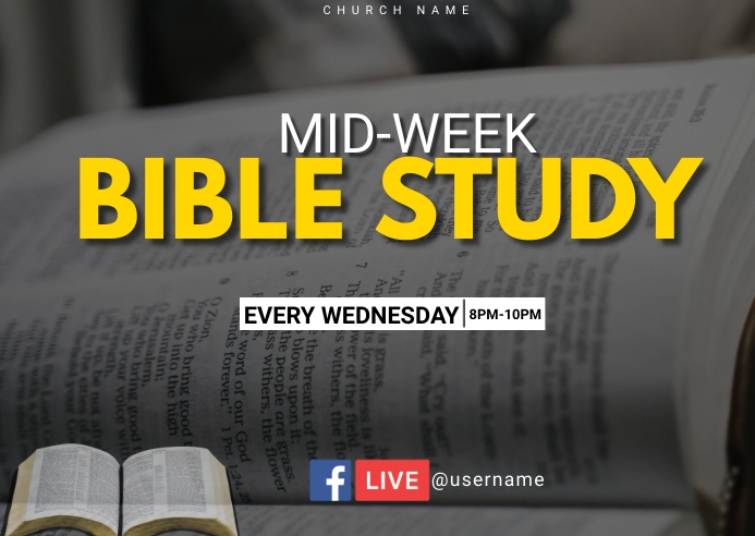 mid week bible study Template | PosterMyWall