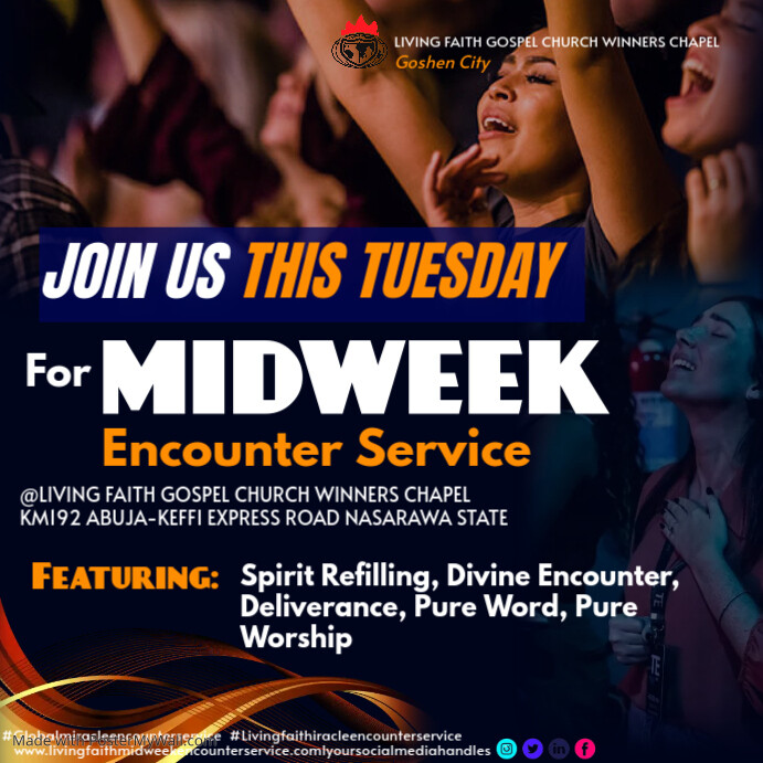 Copy of Mid-week Church event flyer | PosterMyWall