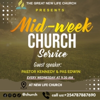 mid-week church service Template | PosterMyWall