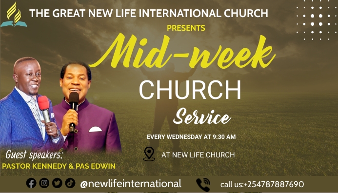 mid-week church service Template | PosterMyWall