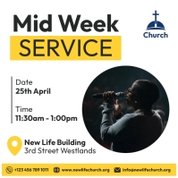 church Mid week Service Template | PosterMyWall