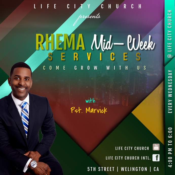 Mid Week Church Service Template | PosterMyWall