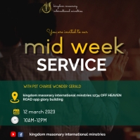 MID WEEK CHURCH SERVICE TEMPLATE | PosterMyWall