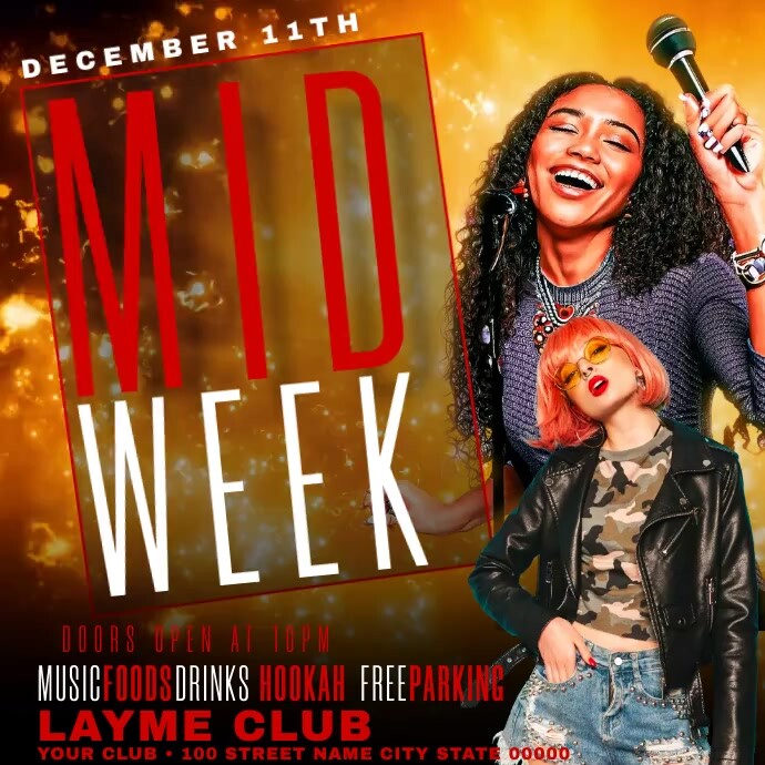 Mid Week Party Video Template | PosterMyWall