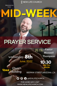 mid-week service Template | PosterMyWall
