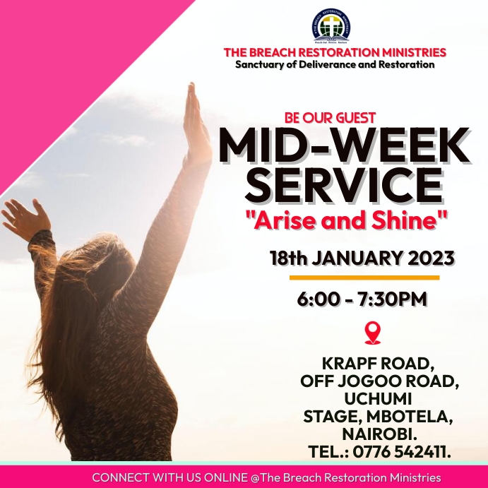 mid week service (1) Template | PosterMyWall