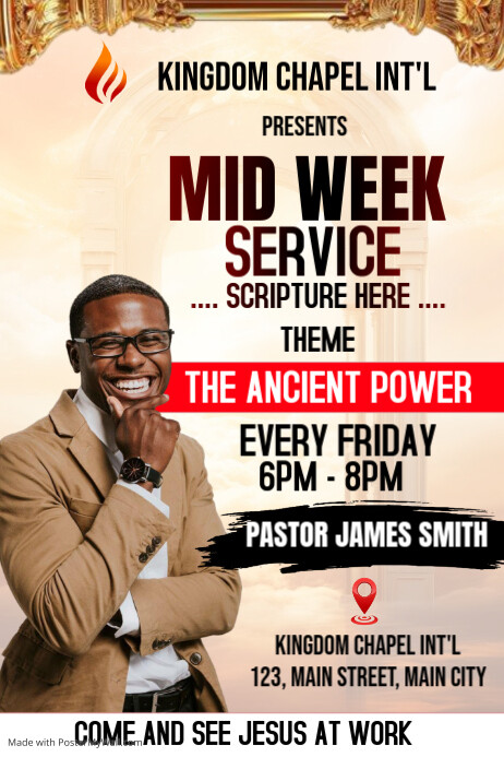 Copy of mid week service | PosterMyWall