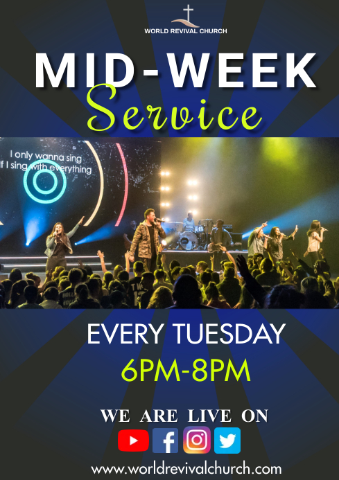 Mid week service Template | PosterMyWall