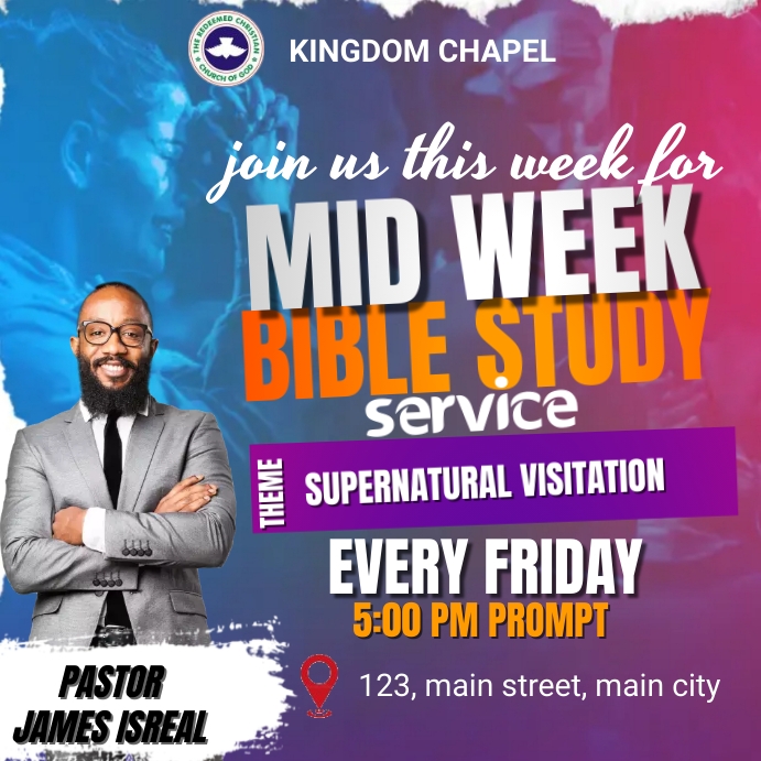 Copy of Mid week service | PosterMyWall