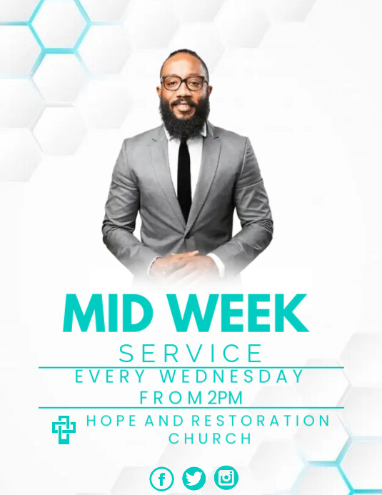 Copy of Mid week service | PosterMyWall