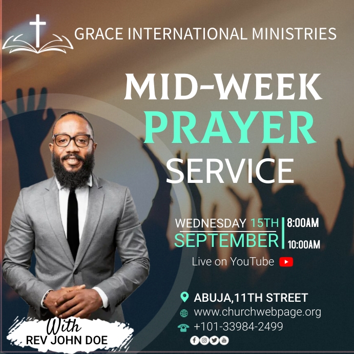 Mid-week Service Template | PosterMyWall