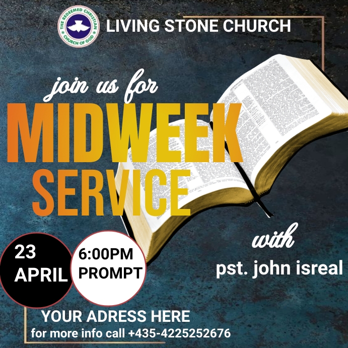 Mid week service Template | PosterMyWall