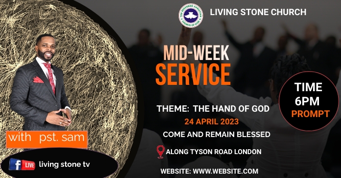 MID-WEEK SERVICE Template | PosterMyWall