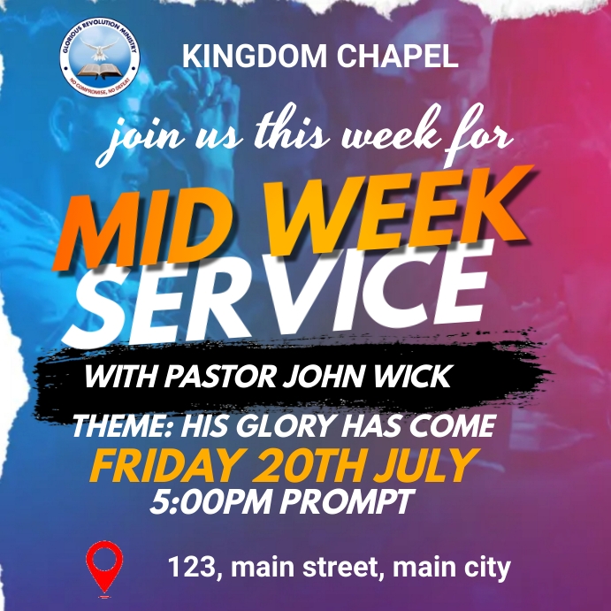 Mid week service Template | PosterMyWall