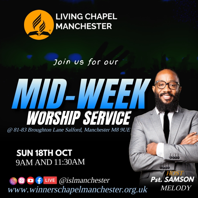 Copy of MID-WEEK SERVICE | PosterMyWall