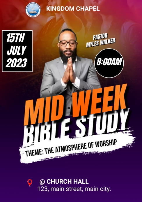 Copy of Mid week service | PosterMyWall