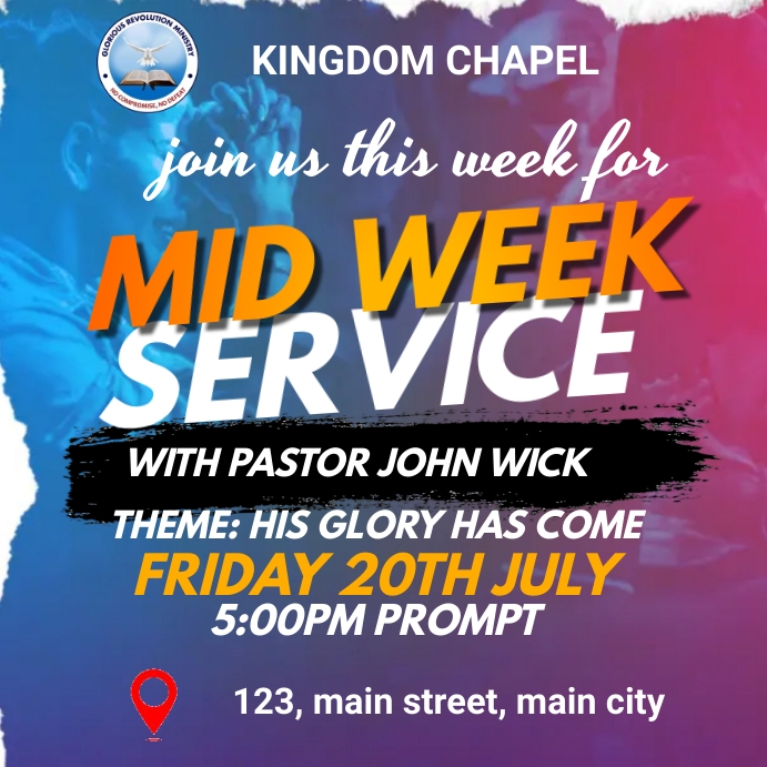 Mid week service Template | PosterMyWall