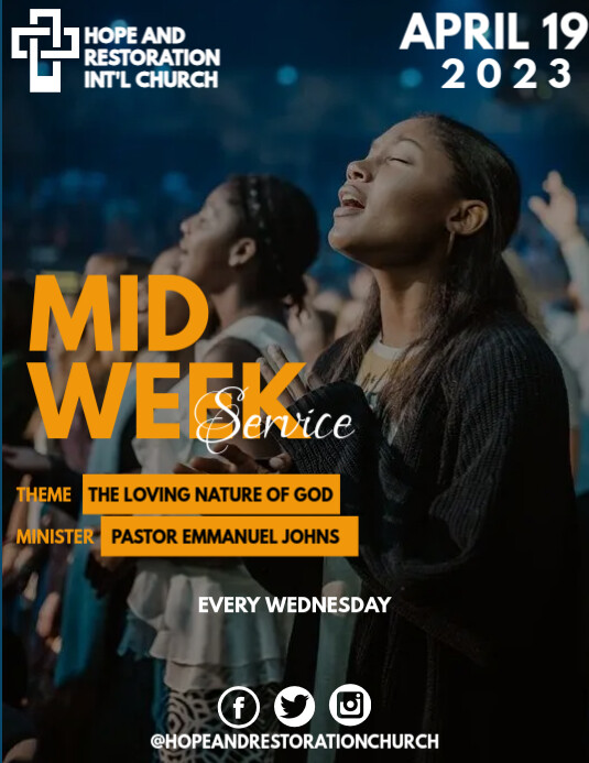 Copy of mid week service | PosterMyWall