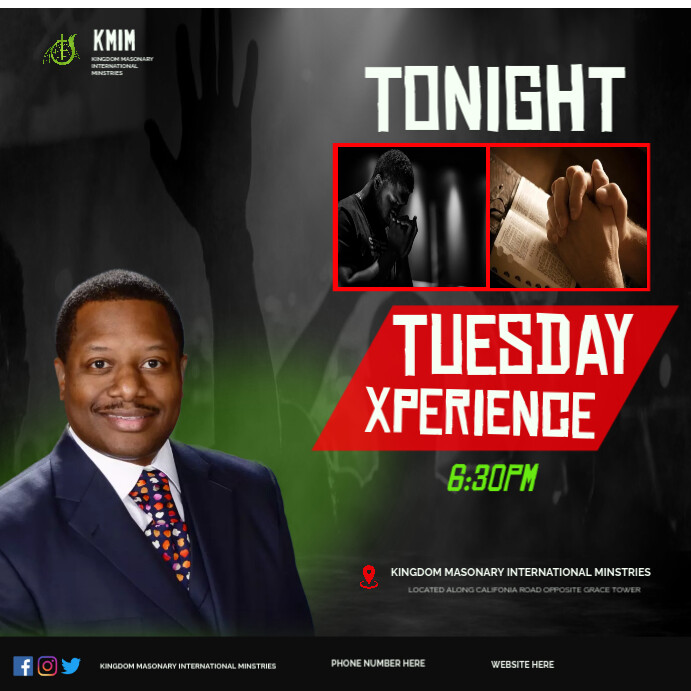 MID WEEK SERVICE FLYER POSTER TEMPLATE | PosterMyWall