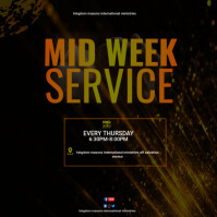 weekly service flyer poster template | PosterMyWall