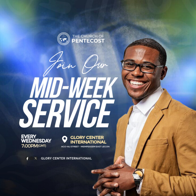 Copy of Mid-Week Service Party Design Template | PosterMyWall
