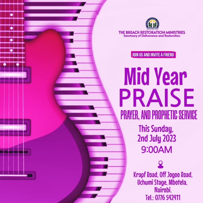 mid year praise service Template | PosterMyWall