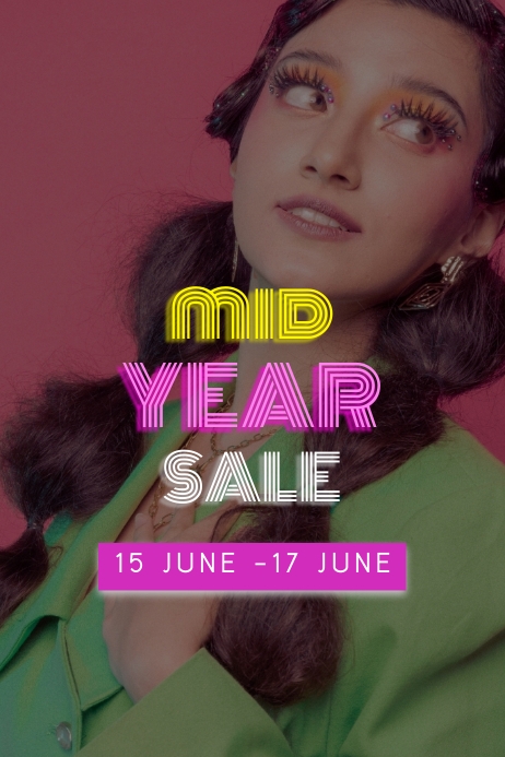 Plantilla de Mid year sale template | PosterMyWall