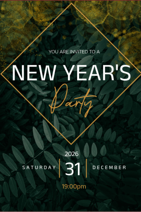 Midnight celebration Festive invitation Template | PosterMyWall